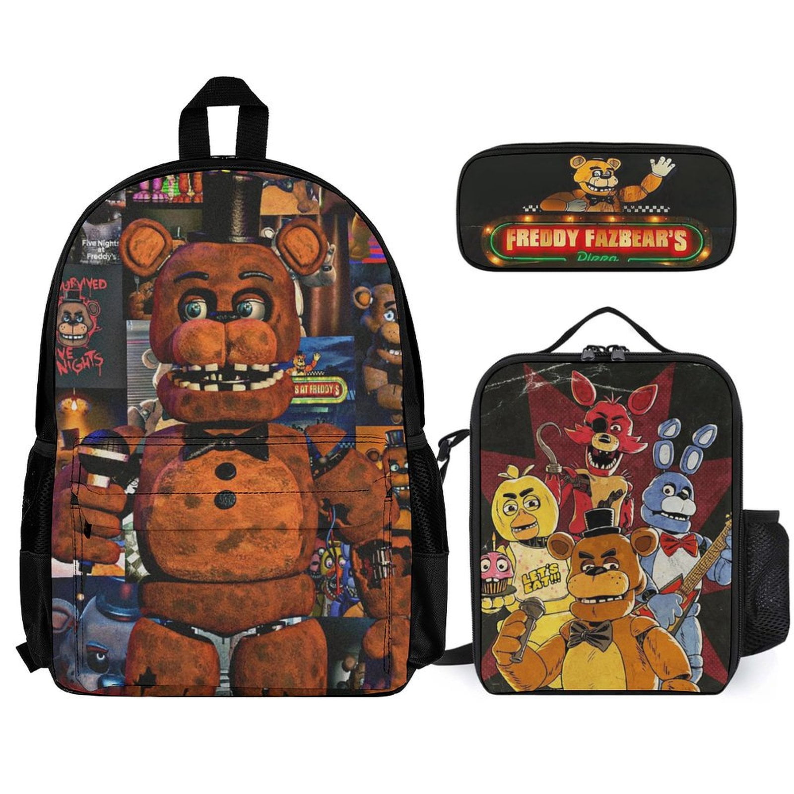 Five Nights At Freddy's Backpack Bag Adjustable Shoulder Daypack Laptop ...