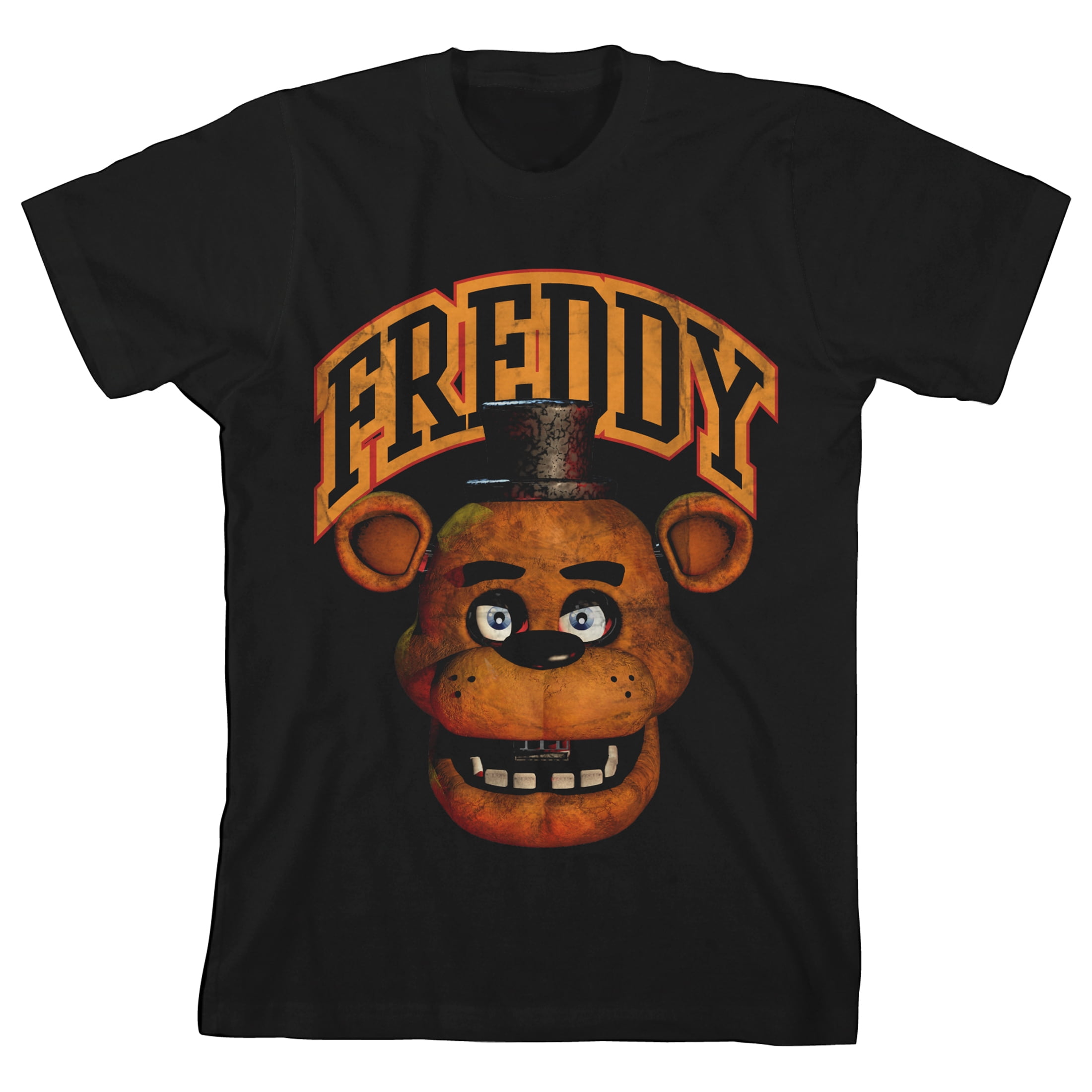 Five Nights At Freddy's Big Freddy Face Crew Neck Short Sleeve Youth ...
