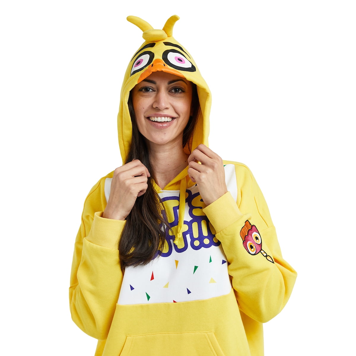 Five Nights At Freddy's Chica Women's Yellow Long Sleeve Cosplay Hoodie ...