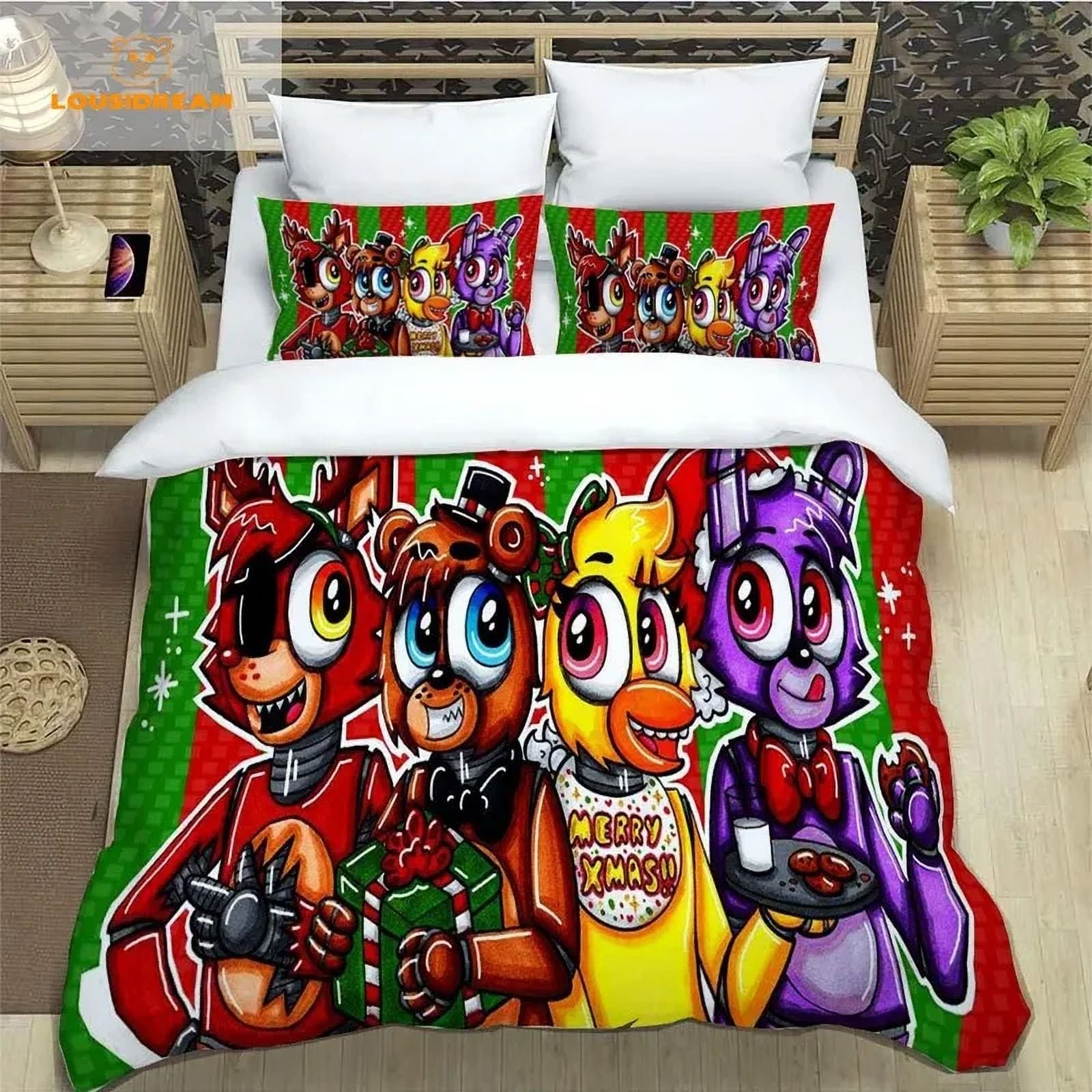 Five Nights At Freddy´s FNAF Bedding Sheet Set King Twin Double Child ...