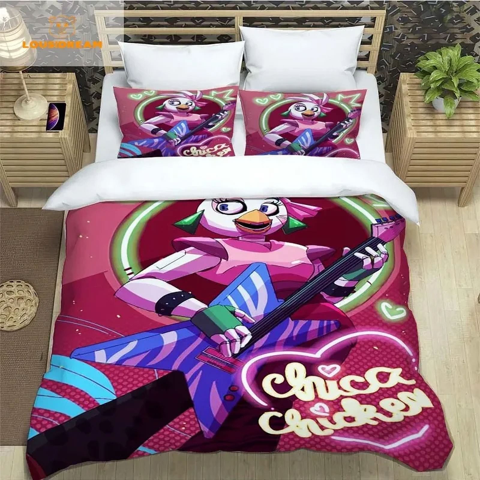 Five Nights At Freddy´s FNAF Bedding Sheet Set King Twin Double Child ...