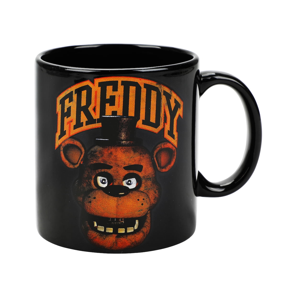 Five Nights At Freddy's Freddy 16 Oz Black Ceramic Mug - Walmart.com