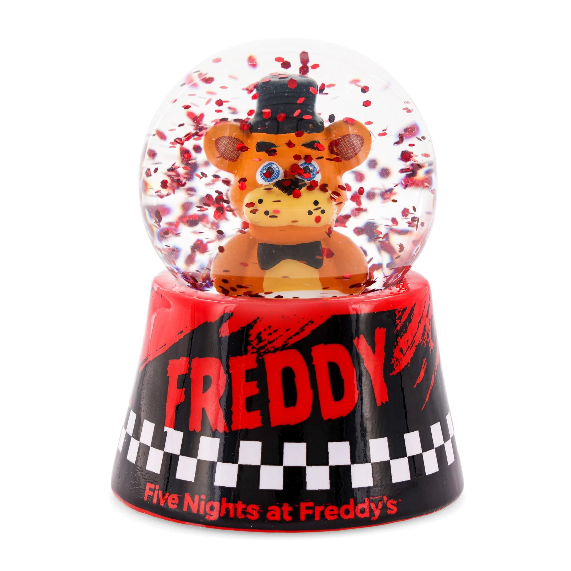 Five Nights At Freddy's Freddy Fazbear 3-Inch Mini Light-Up Snow Globe ...