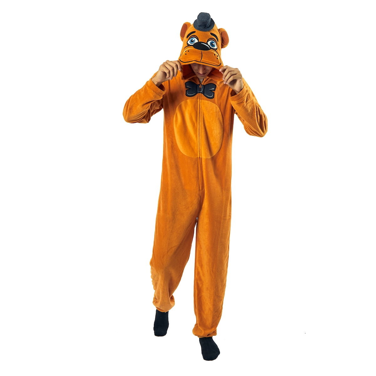 Five Nights At Freddy's Freddy Fazbear Adult Hooded Onesie Costume ...