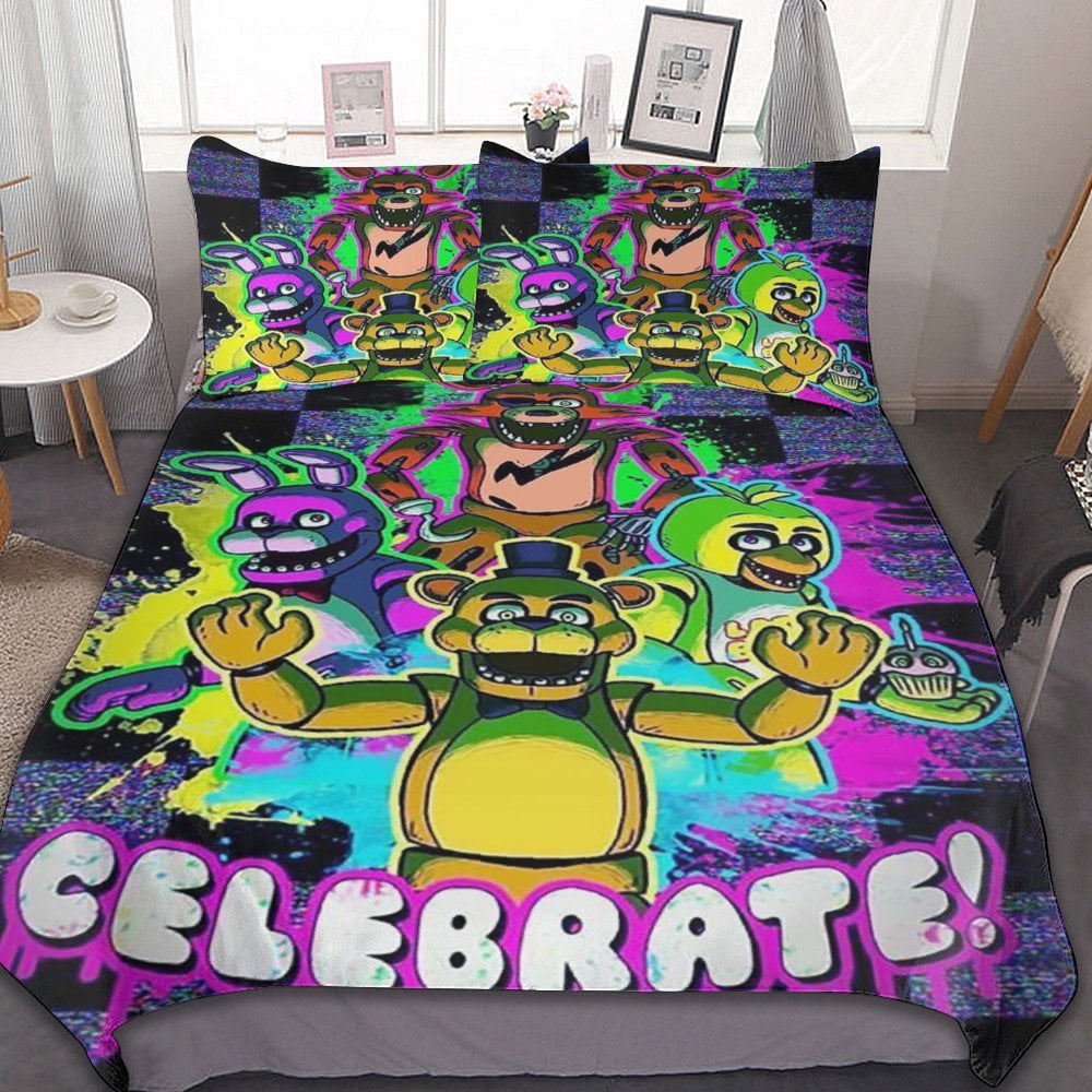 Five Nights At Freddy's Girl Duvet Cover Set, Soft Comfortable Bedding ...