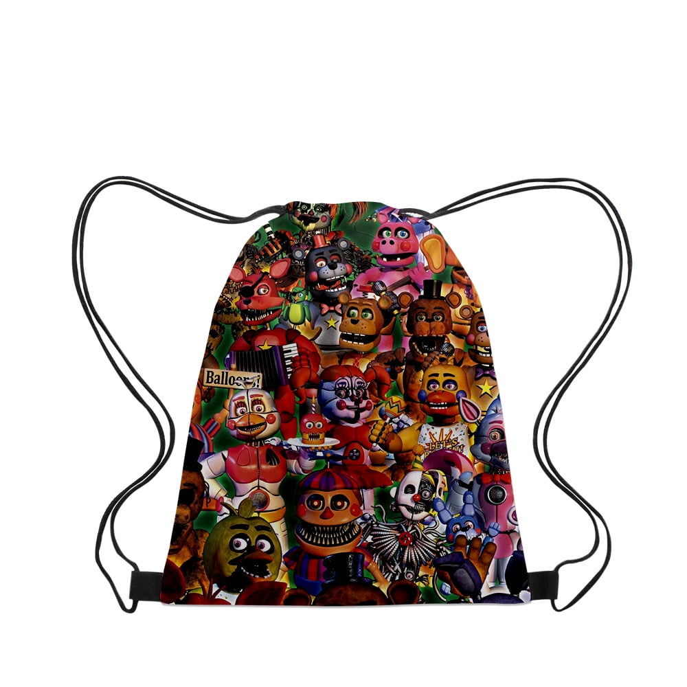 Five Nights At Freddy's Handbags Cloth Canvas rawstring bag backpack ...