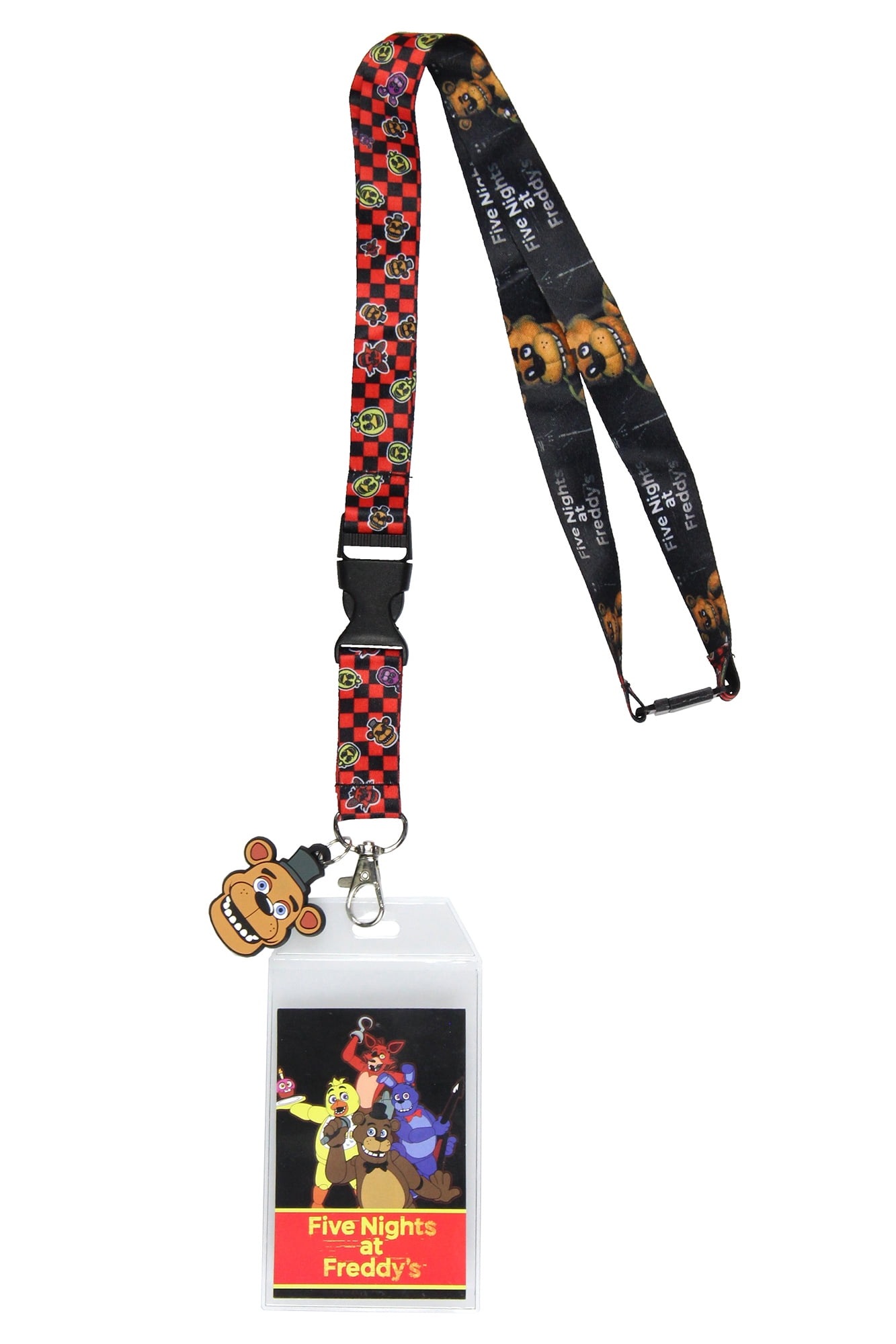 Five Nights At Freddy's Lanyard FNAF Reversible ID Lanyard Badge Holder ...