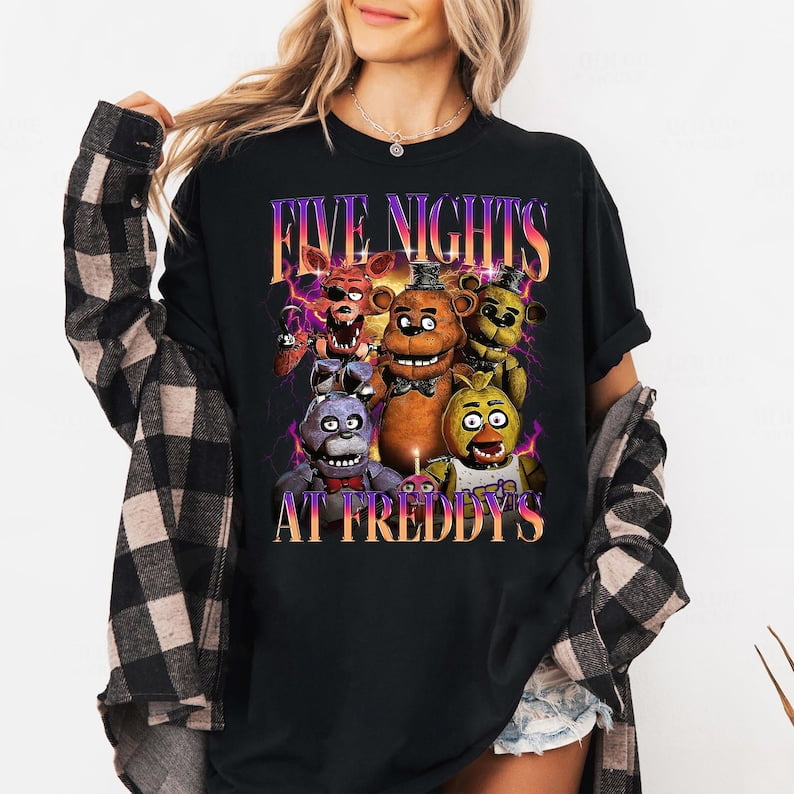 Five Nights At Freddy's Shirt, FNAF T-Shirt - Sizes S-5XL ,Gategoo ...