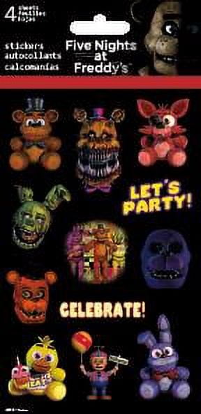 Five Nights At Freddy's Standard Sticker - 4 sheet - Walmart.com