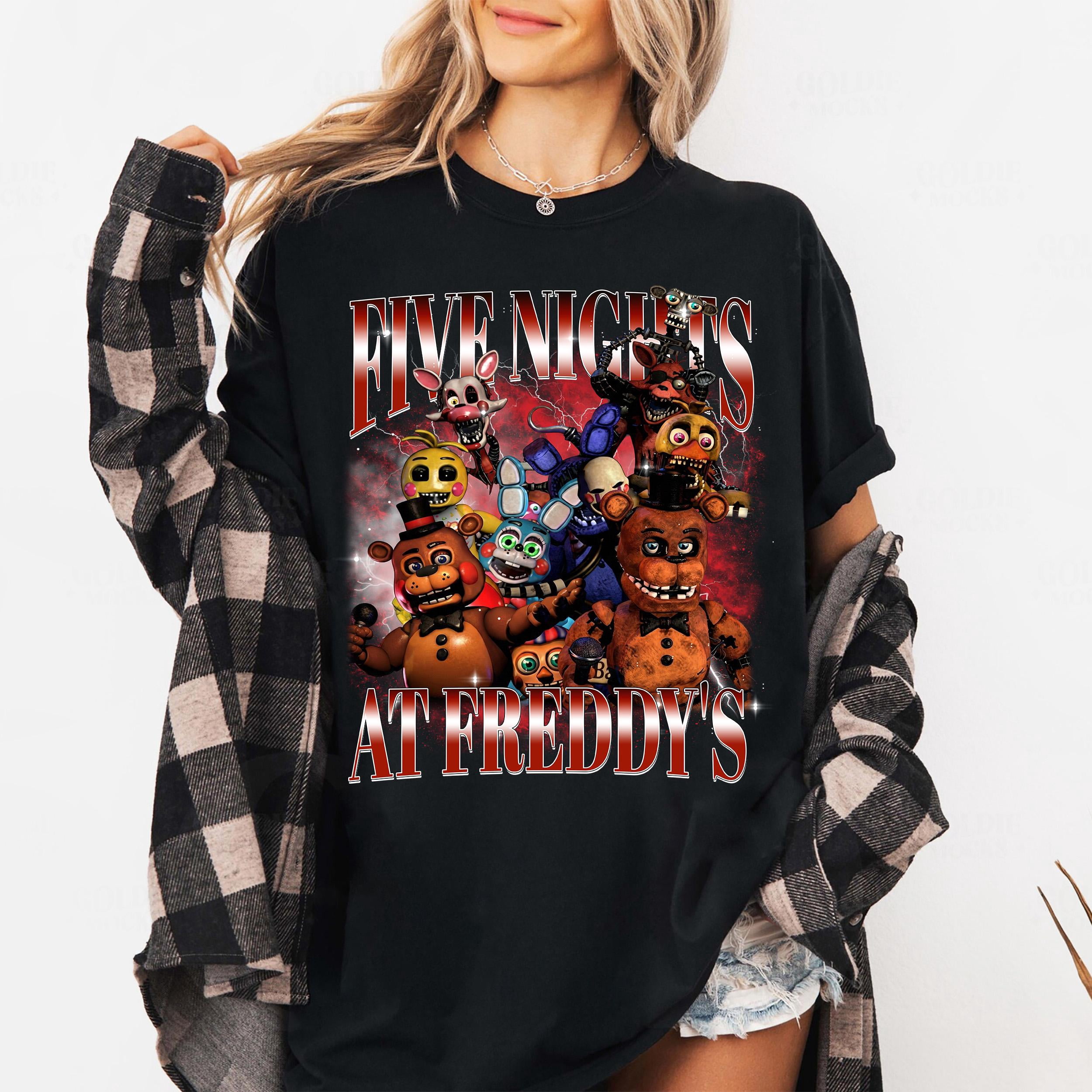 Five Nights At Freddy's T-Shirt, FNAF Vintage Bootleg Tee, Freddy ...