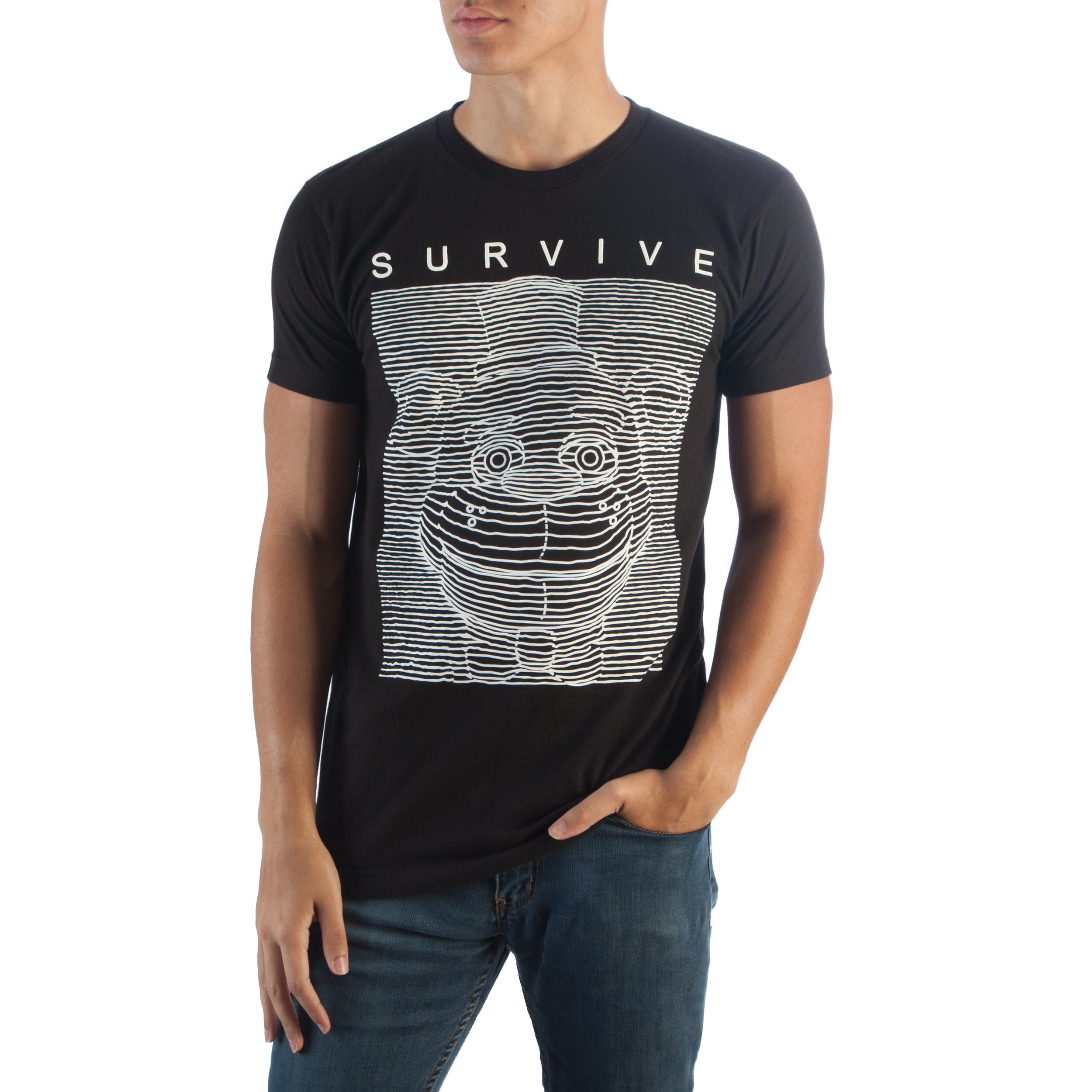Five Nights Black and White Survive Shirt, Sketch White High Density ...