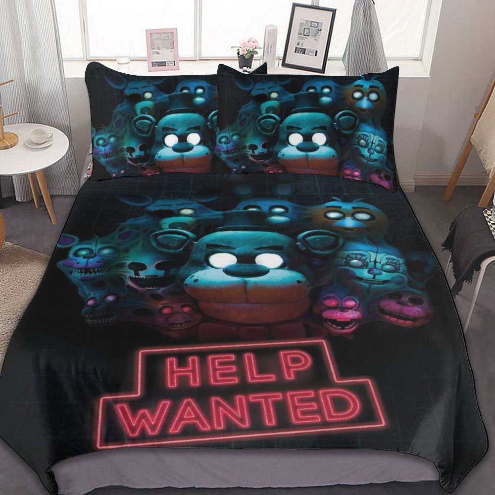 Five Nights at Freddy's 3-Piece Bedding Set Warm And Comfortable Soft ...
