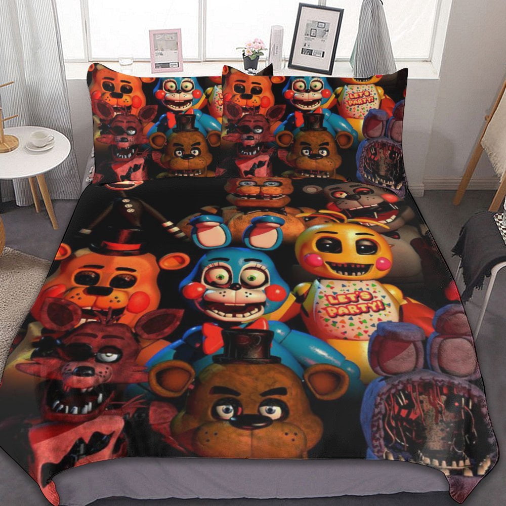 Five Nights at Freddy's 3-Piece Bedding Set Warm And Comfortable Soft ...
