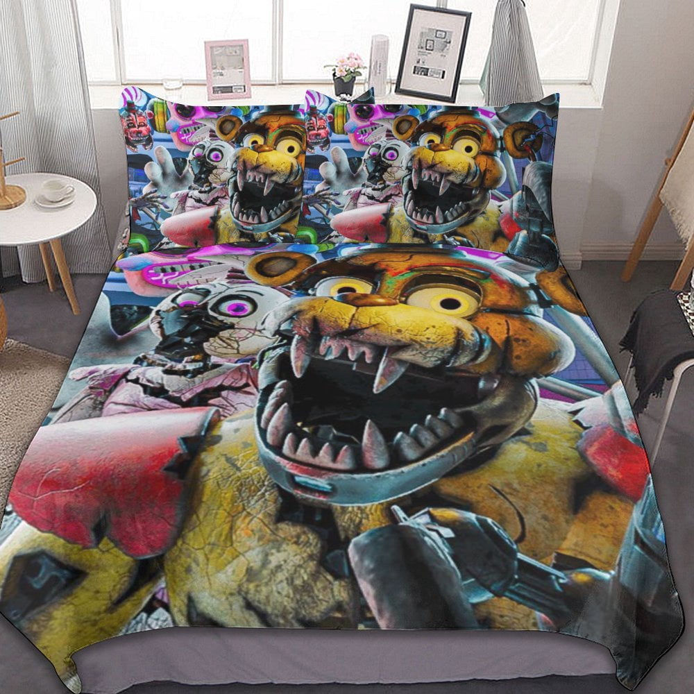 Five Nights at Freddy's 3-Piece Bedding Set Warm And Comfortable Soft ...
