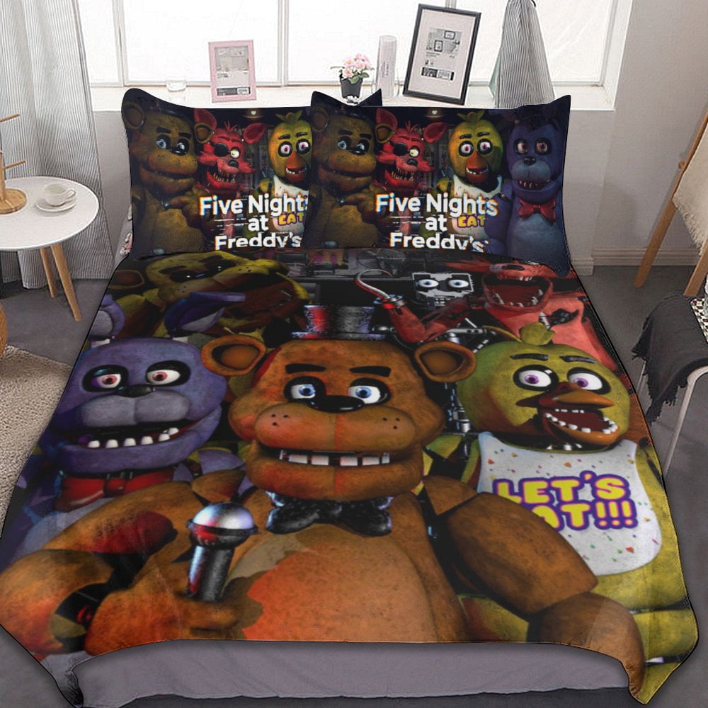 Five Nights At Freddy's 3-Piece Bedding Set Warm And Comfortable Soft ...