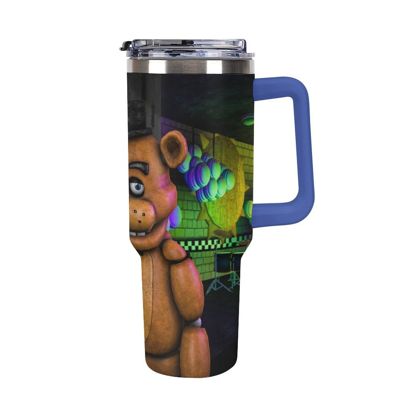 Five Nights at Freddy's 40 Oz Tumbler With Handle And Straw, Stainless ...