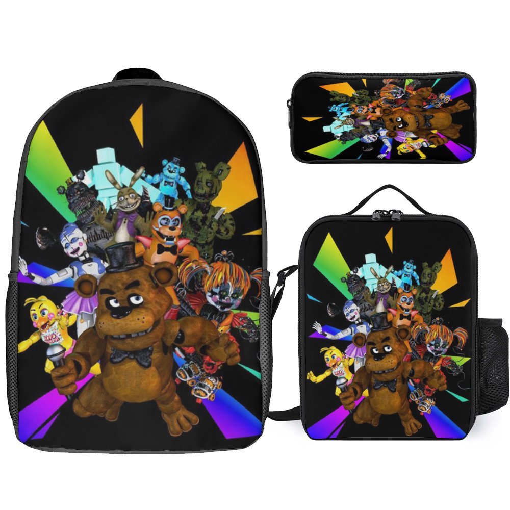 Five Nights At Fredd Backpack Set Cartoon Backpacks with Pencil Case ...