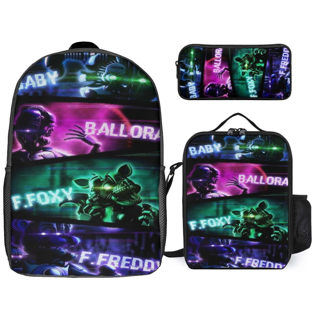 Five Nights At Fredd Backpack Set Cartoon Backpacks with Pencil Case ...