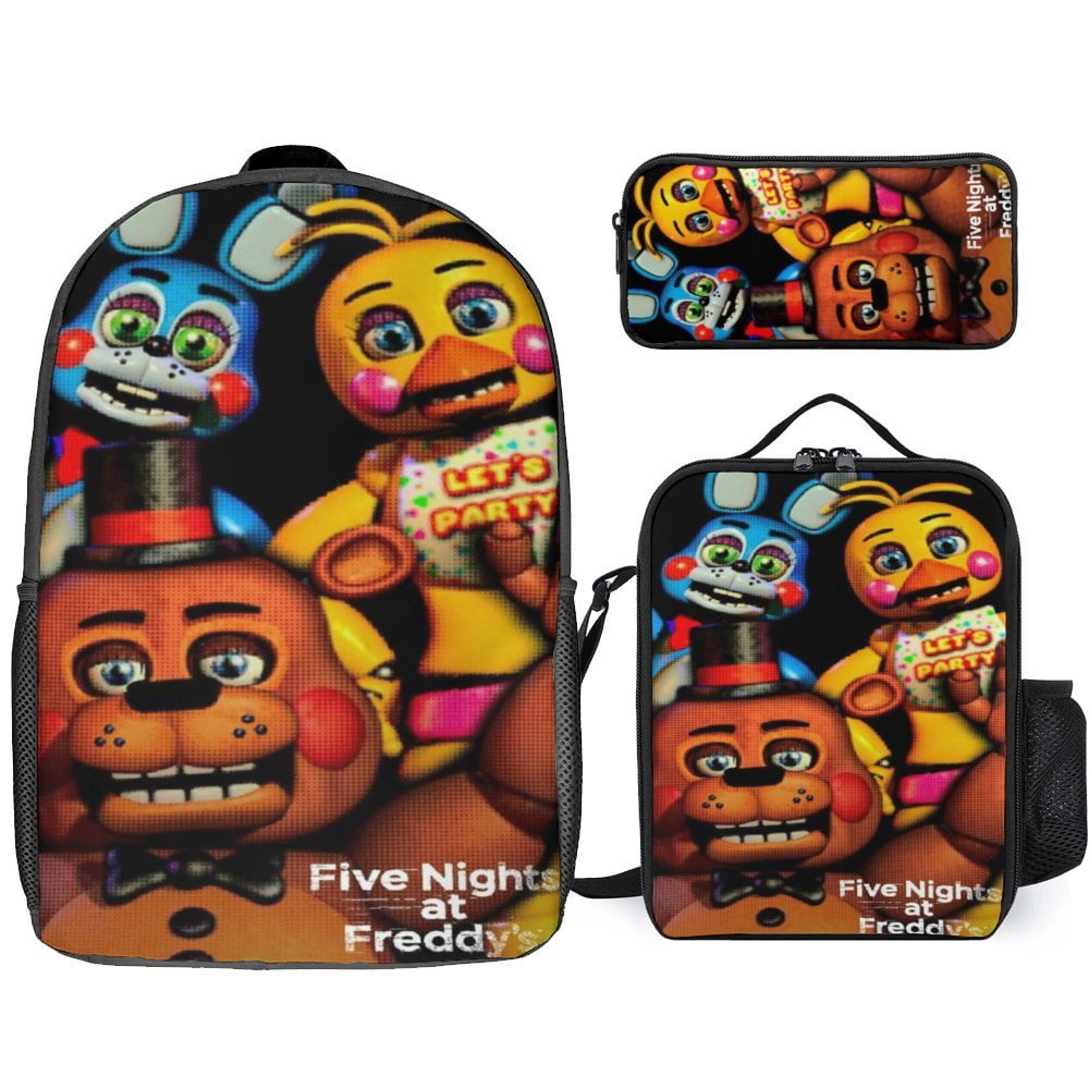 Five Nights At Fredd Backpack Set Cartoon Backpacks with Pencil Case ...