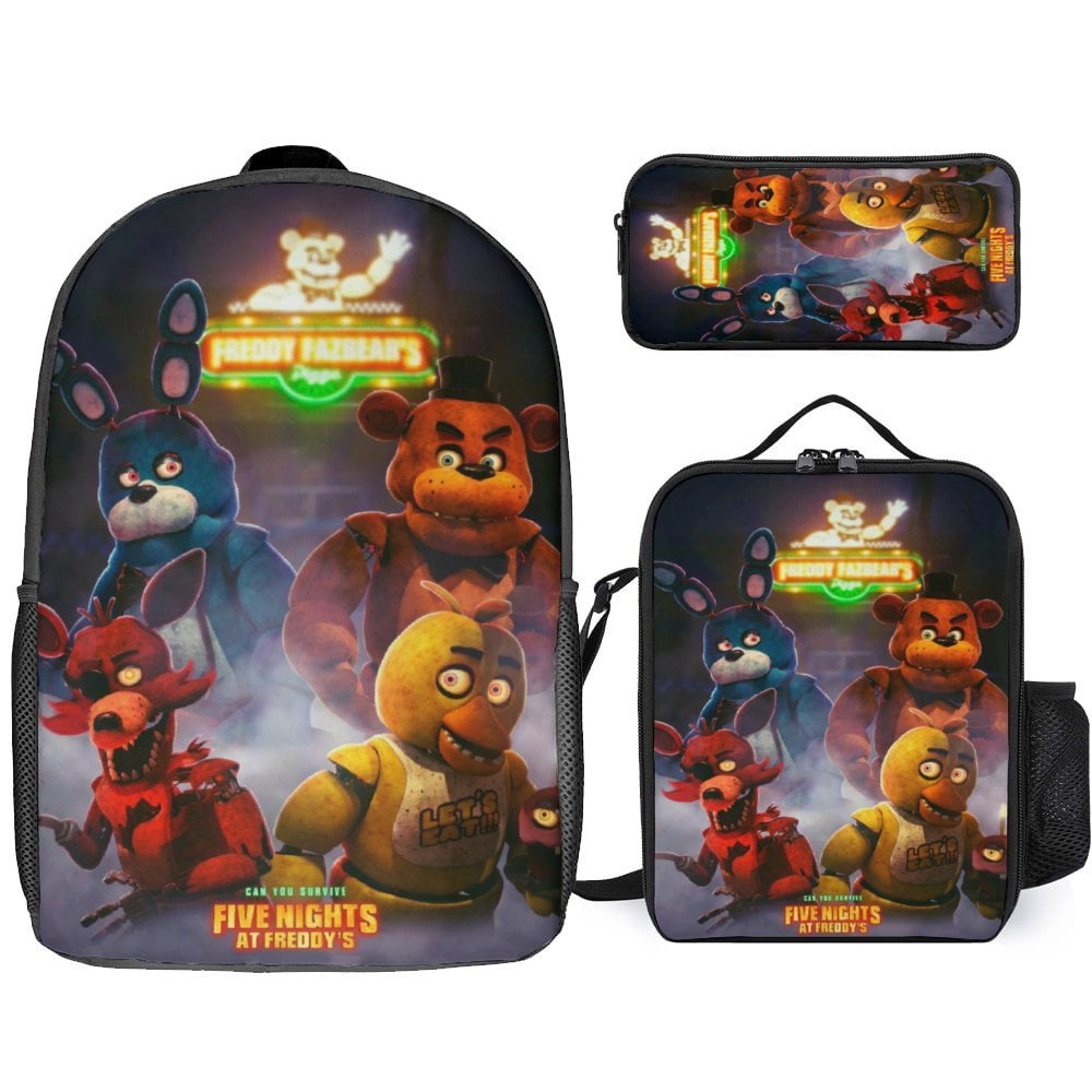 Five Nights At Fredd Backpack Set Cartoon Backpacks with Pencil Case ...