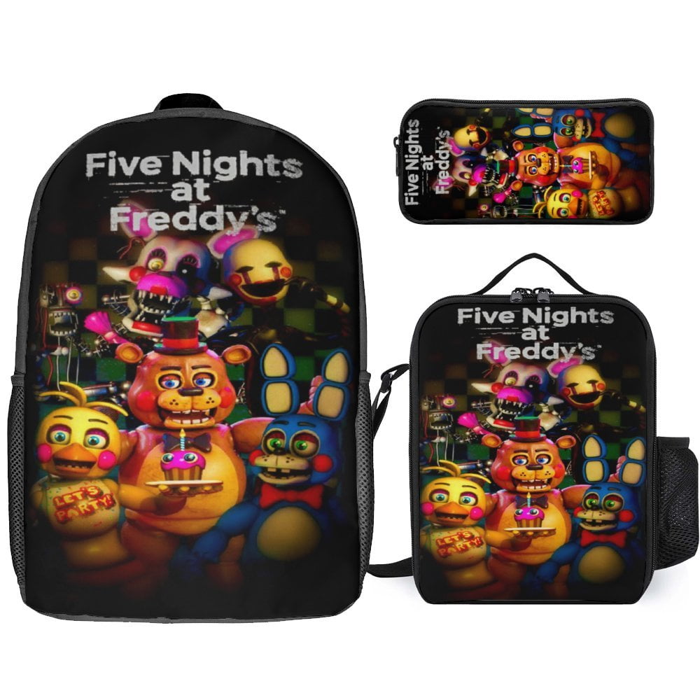 Five Nights At Fredd Backpack Set Cartoon Backpacks with Pencil Case ...