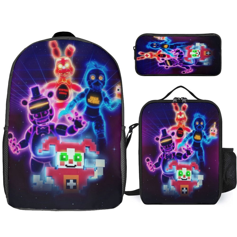 Five Nights At Fredd Backpack Set Cartoon Backpacks with Pencil Case ...