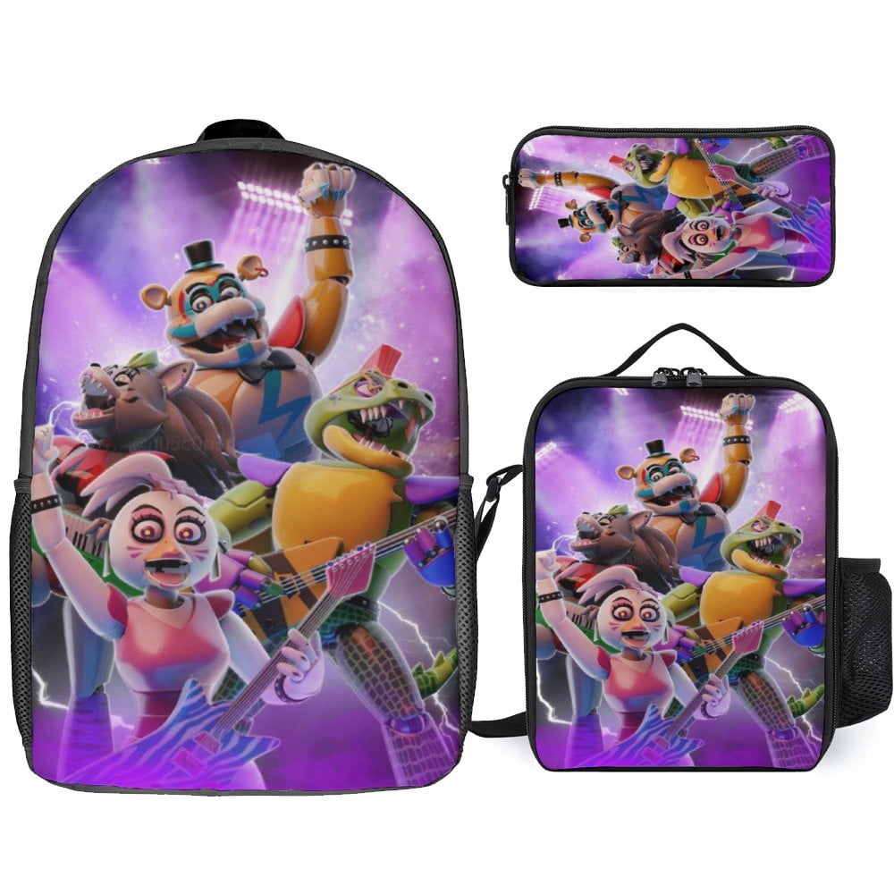 Five Nights At Fredd Backpack Set Cartoon Backpacks with Pencil Case ...