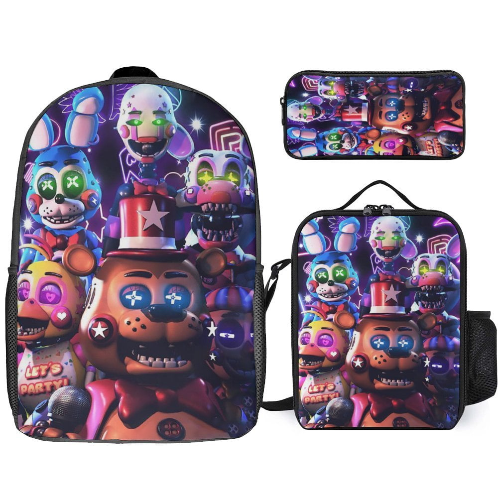 Five Nights At Fredd Backpack Set Cartoon Backpacks with Pencil Case ...