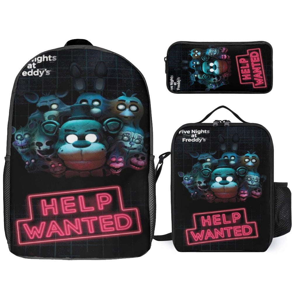 Five Nights At Fredd Backpack Set Cartoon Backpacks with Pencil Case ...