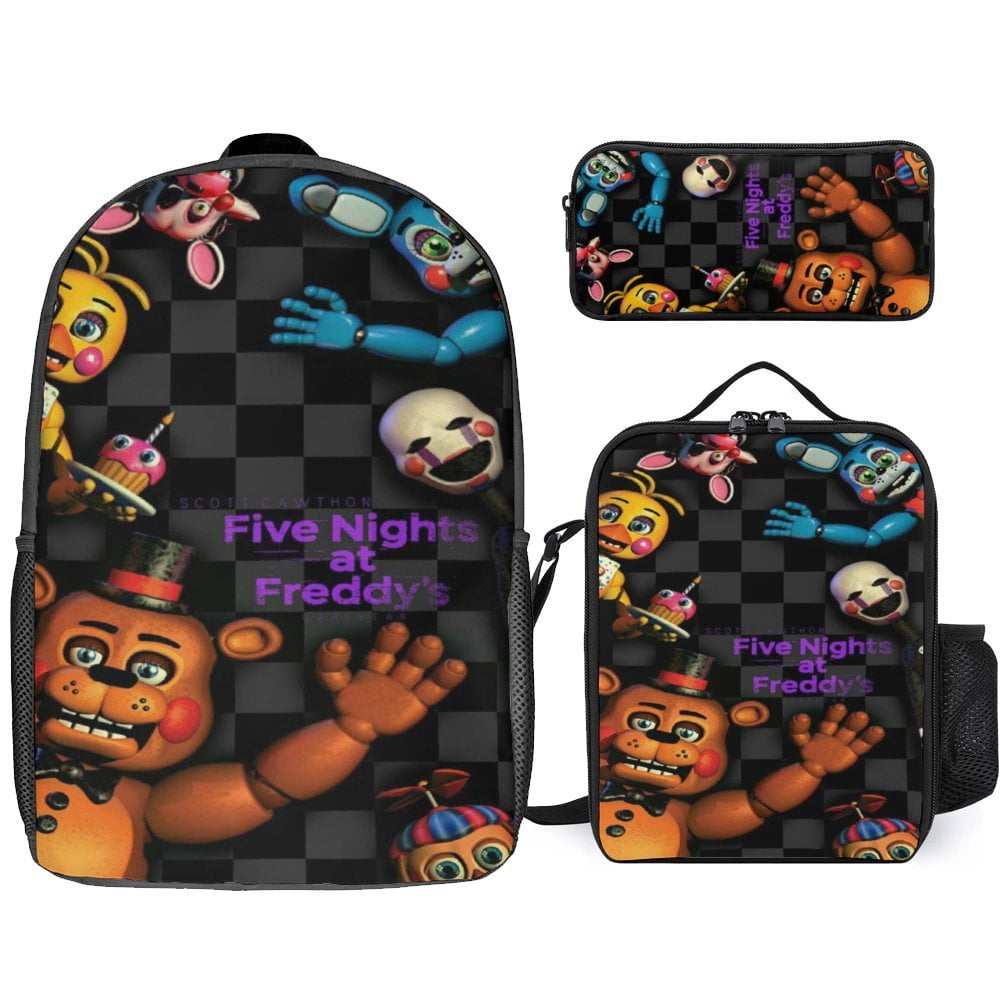 Five Nights At Fredd Backpack Set Cartoon Backpacks with Pencil Case ...