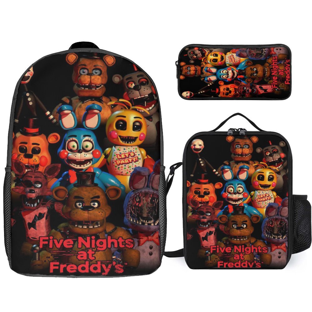 Five Nights At Fredd Backpack Set Cartoon Backpacks with Pencil Case ...