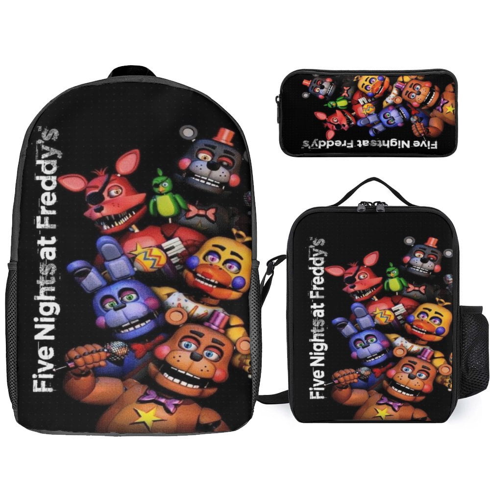 Five Nights At Fredd Backpack Set Cartoon Backpacks with Pencil Case ...