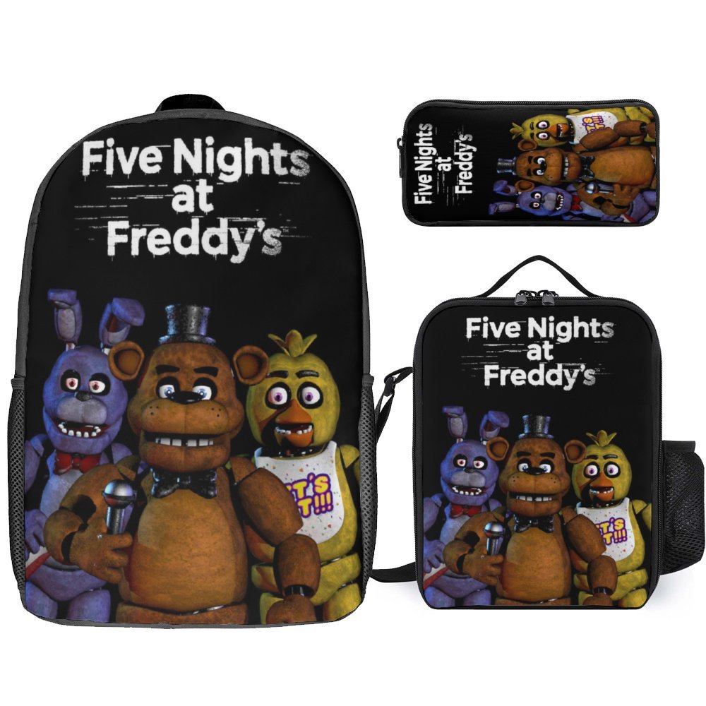 Five Nights At Fredd Backpack Set Cartoon Backpacks with Pencil Case ...