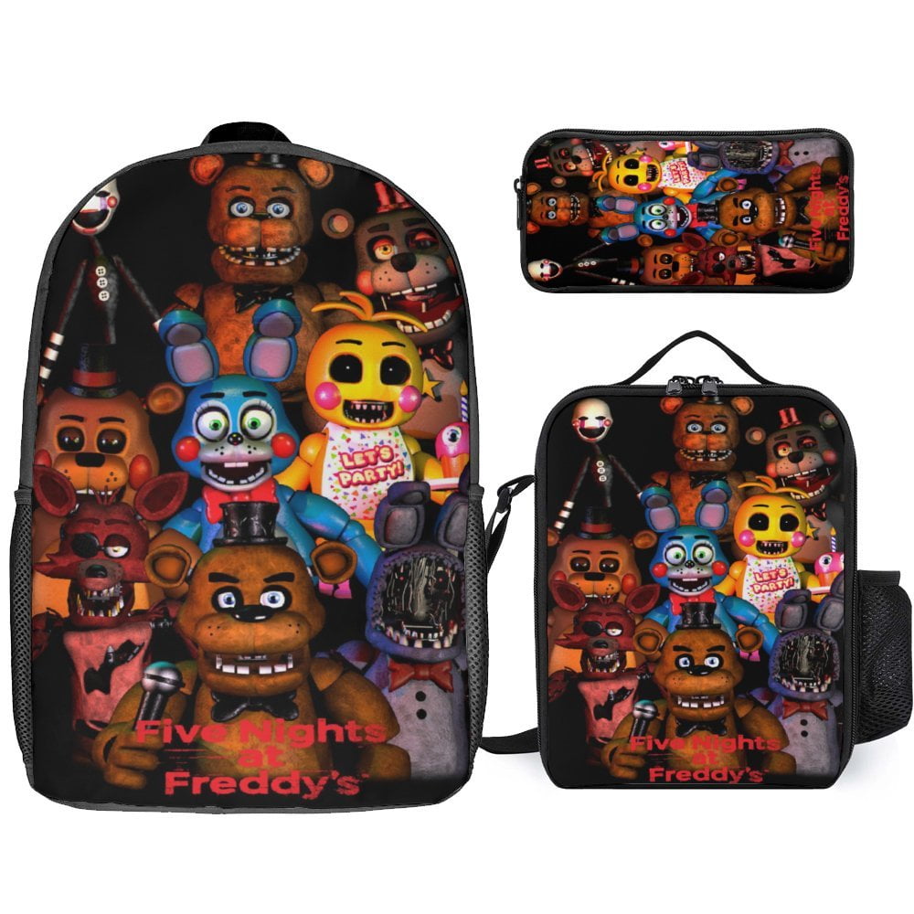 Five Nights At Fredd Backpack Set Cartoon Backpacks with Pencil Case ...