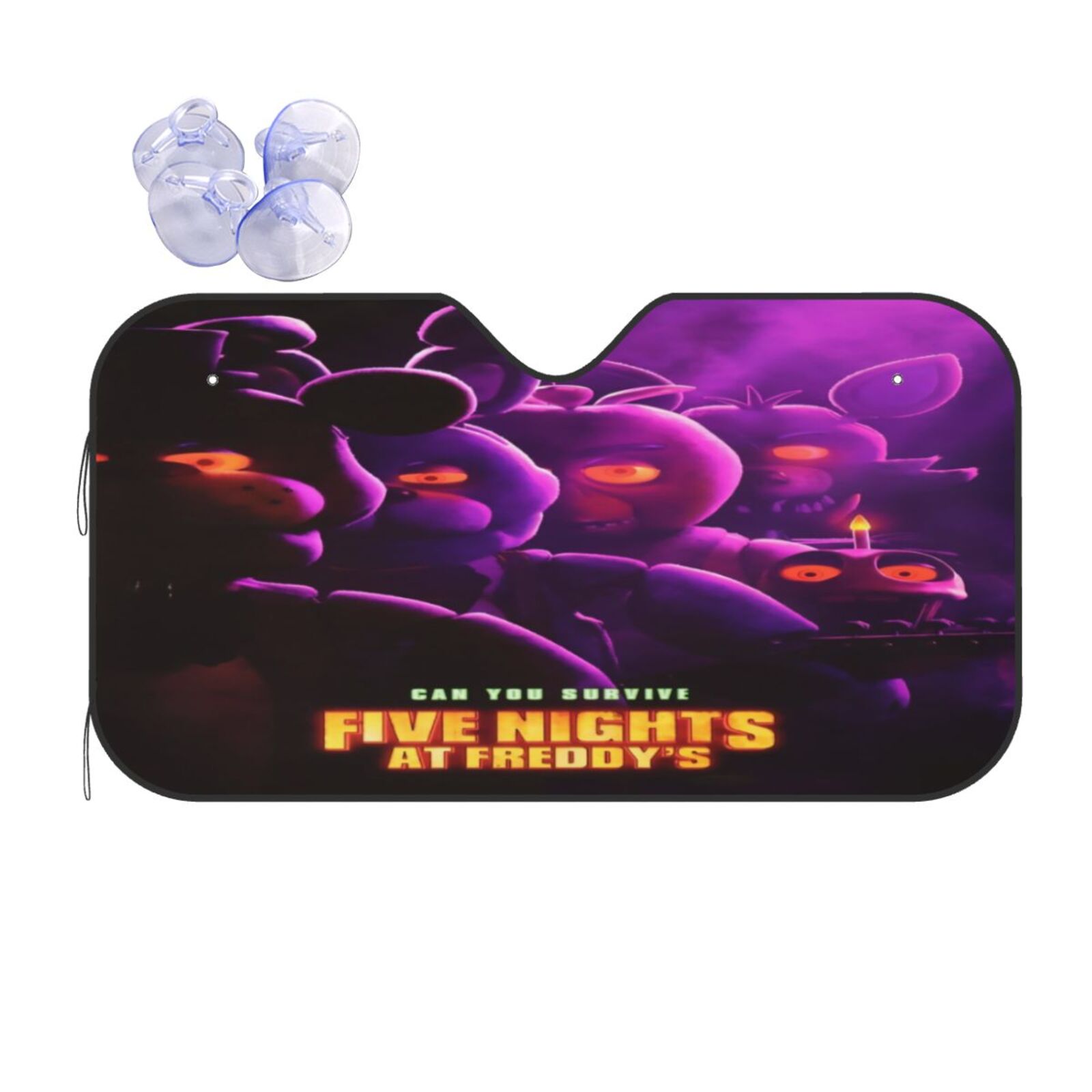 Five Nights At Freddy's Cartoon Car Windshield Sunshade Foldable Keep ...