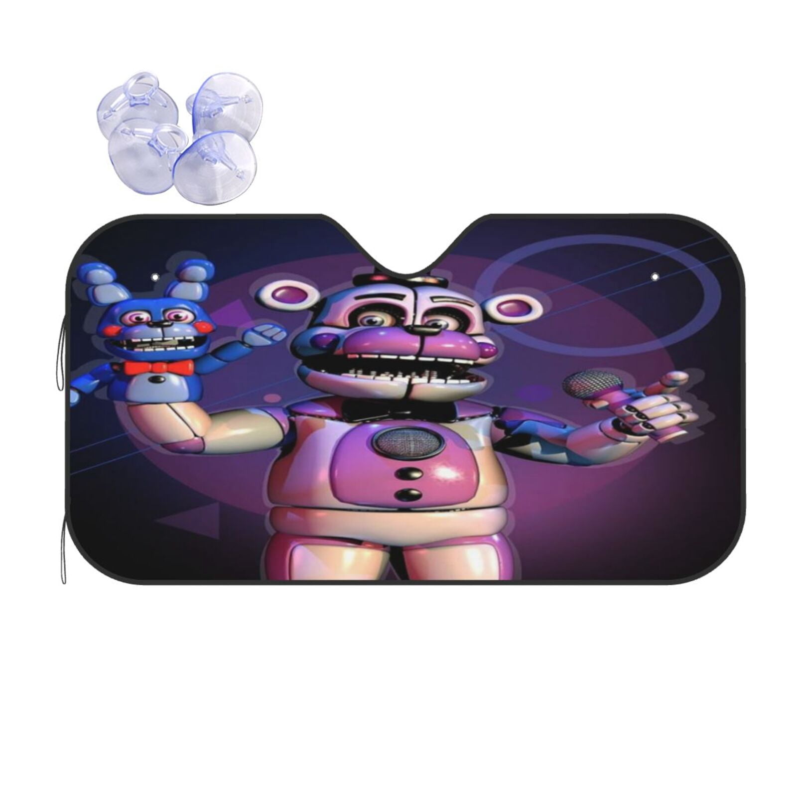 Five Nights At Freddy's Cartoon Car Windshield Sunshade Foldable Keep ...