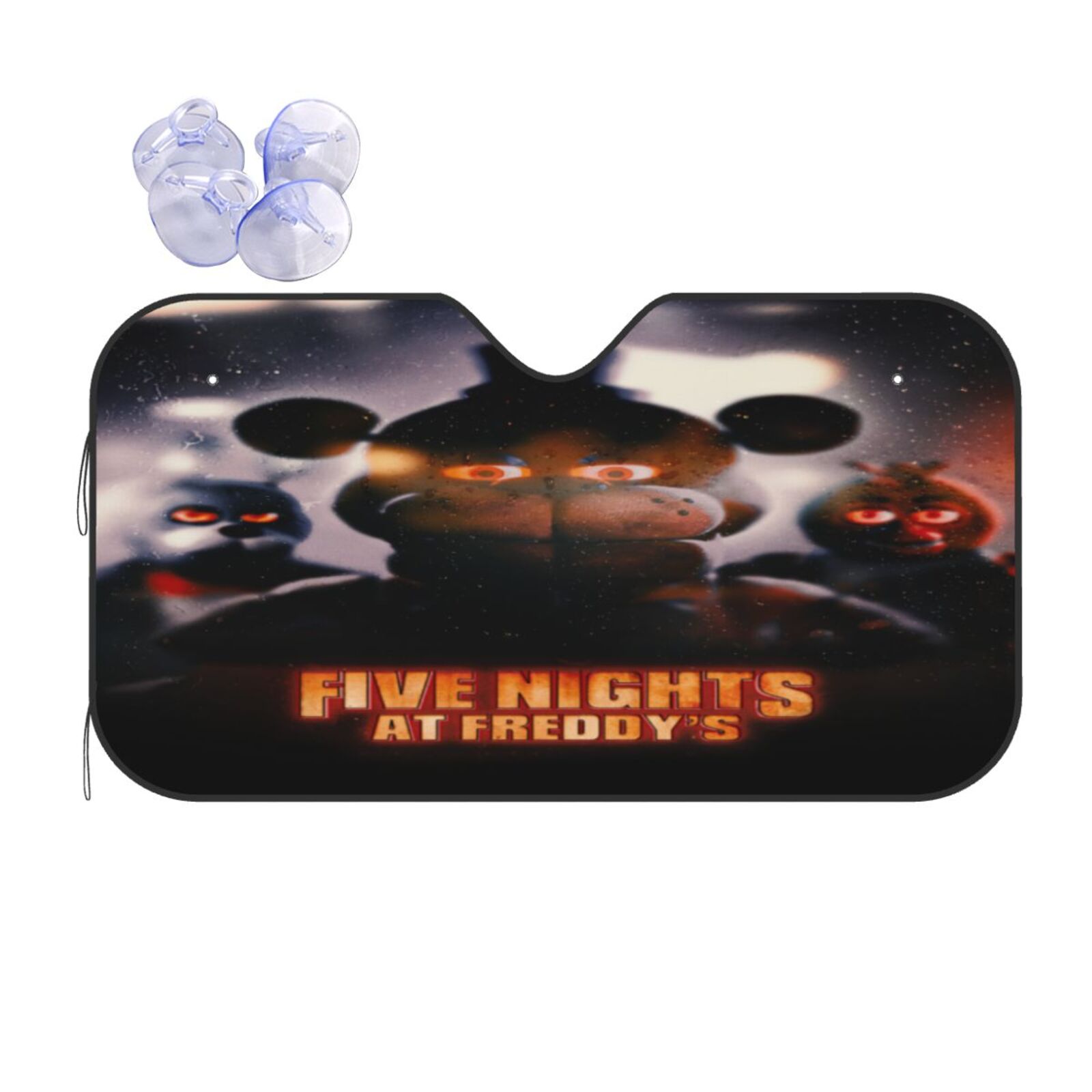 Five Nights At Freddy's Cartoon Car Windshield Sunshade Foldable Keep ...