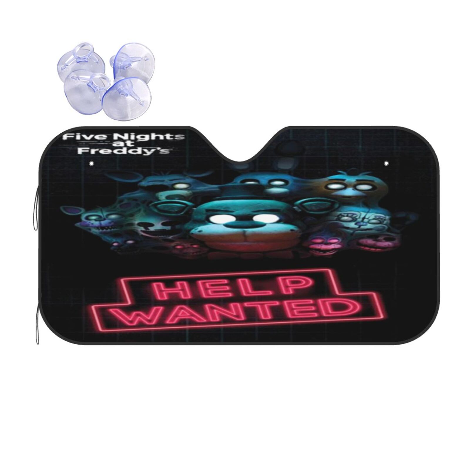 Five Nights At Freddy's Cartoon Car Windshield Sunshade Foldable Keep ...
