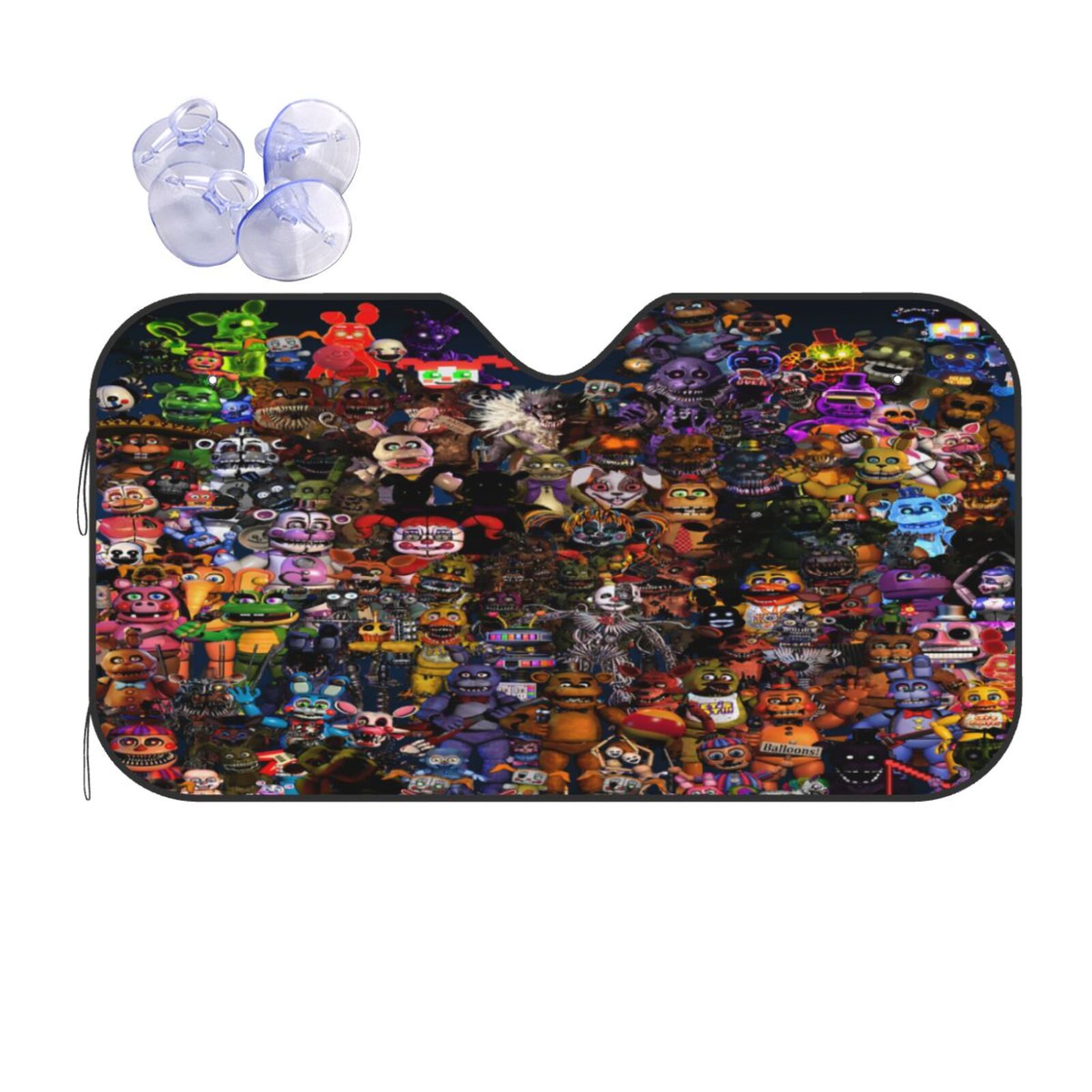 Five Nights At Freddy's Cartoon Car Windshield Sunshade Foldable Keep ...