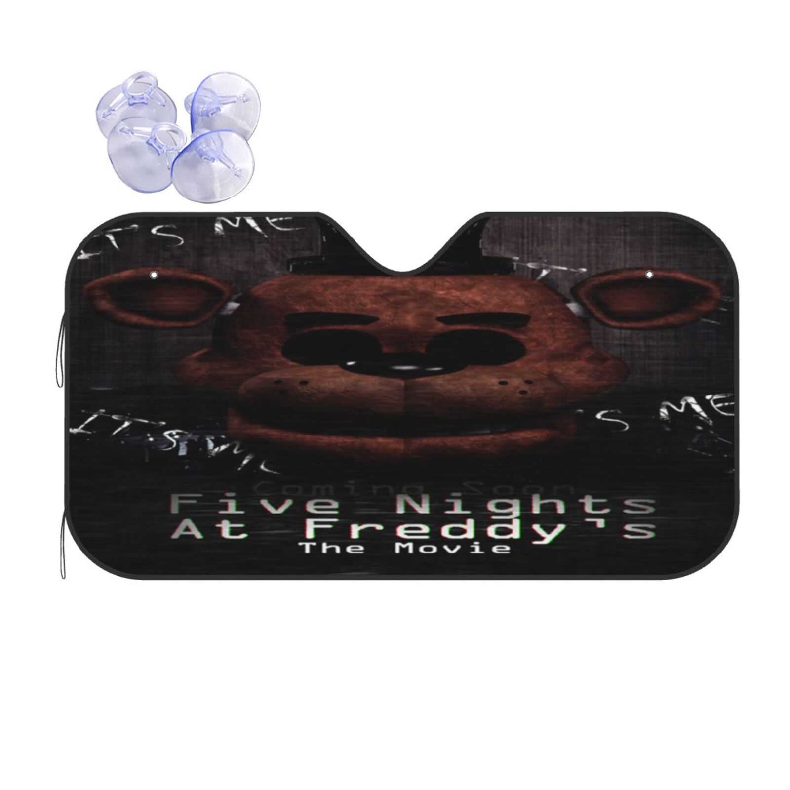 Five Nights At Freddy's Cartoon Car Windshield Sunshade Foldable Keep ...
