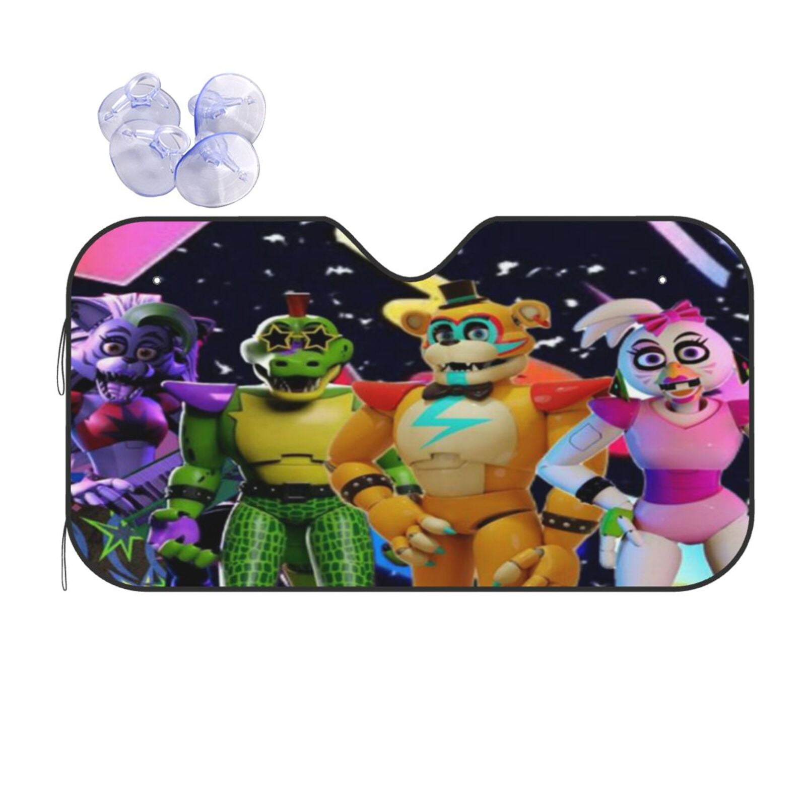 Five Nights At Freddy's Cartoon Car Windshield Sunshade Foldable Keep ...