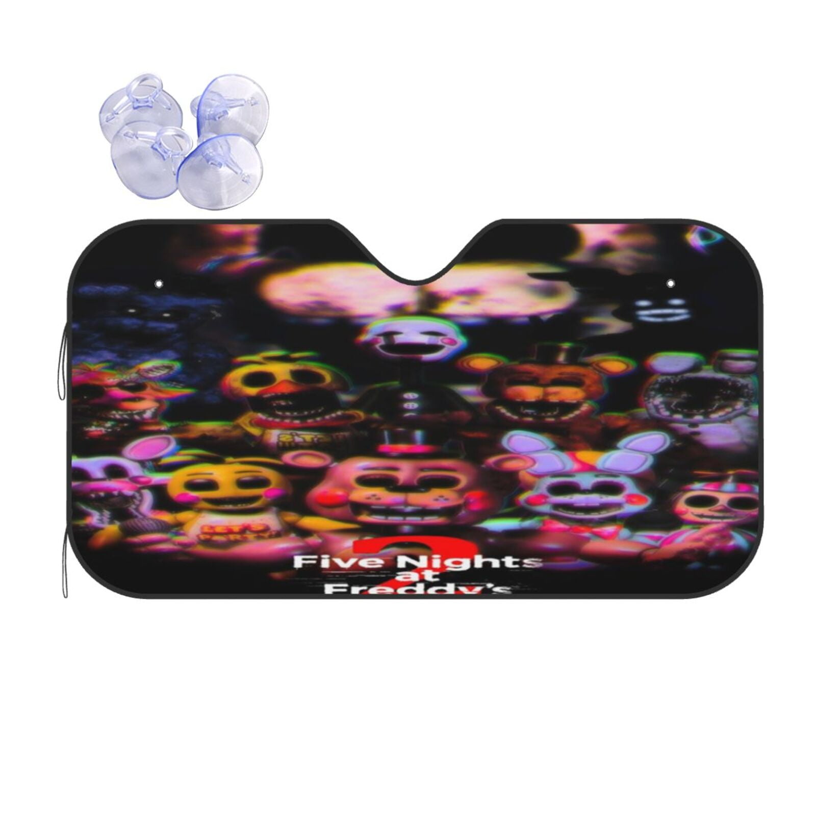 Five Nights At Freddy's Cartoon Car Windshield Sunshade Foldable Keep ...