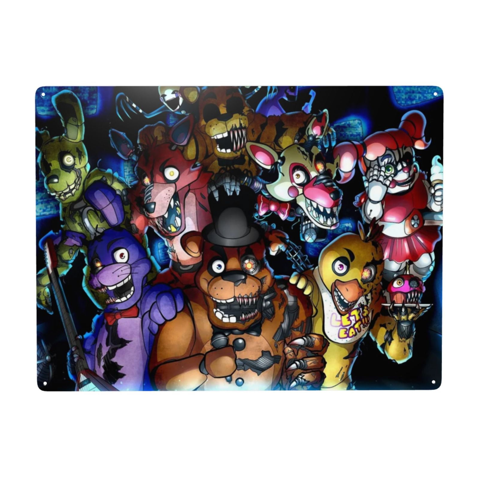Five Nights at Freddy's Characters Metal Sign Decor 30x40cm Wall Art ...