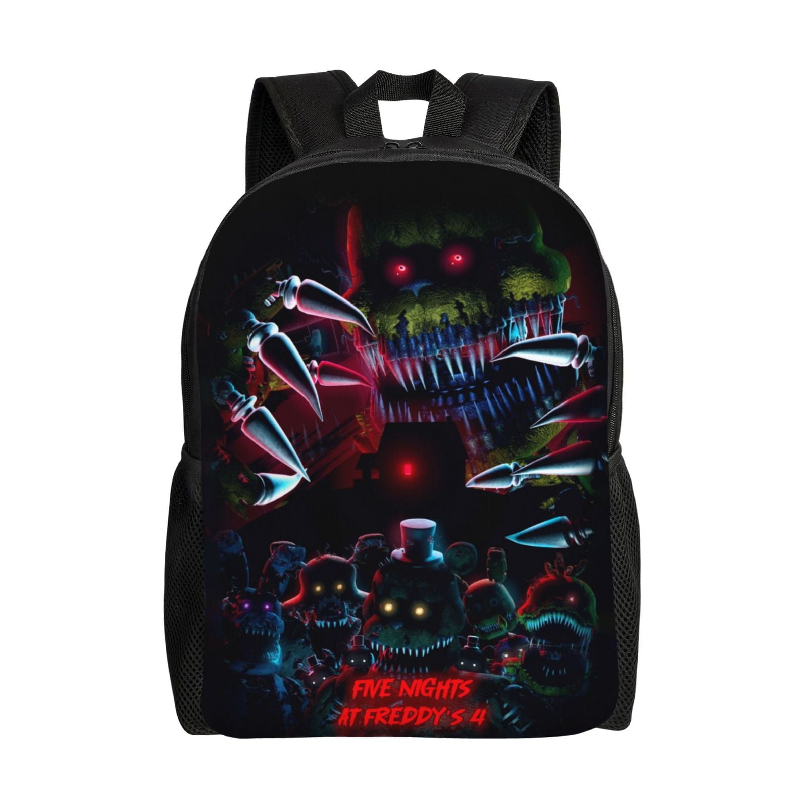 Five Nights at Freddy's FNAF Backpack Knapsack Withe Side Pokect Large ...