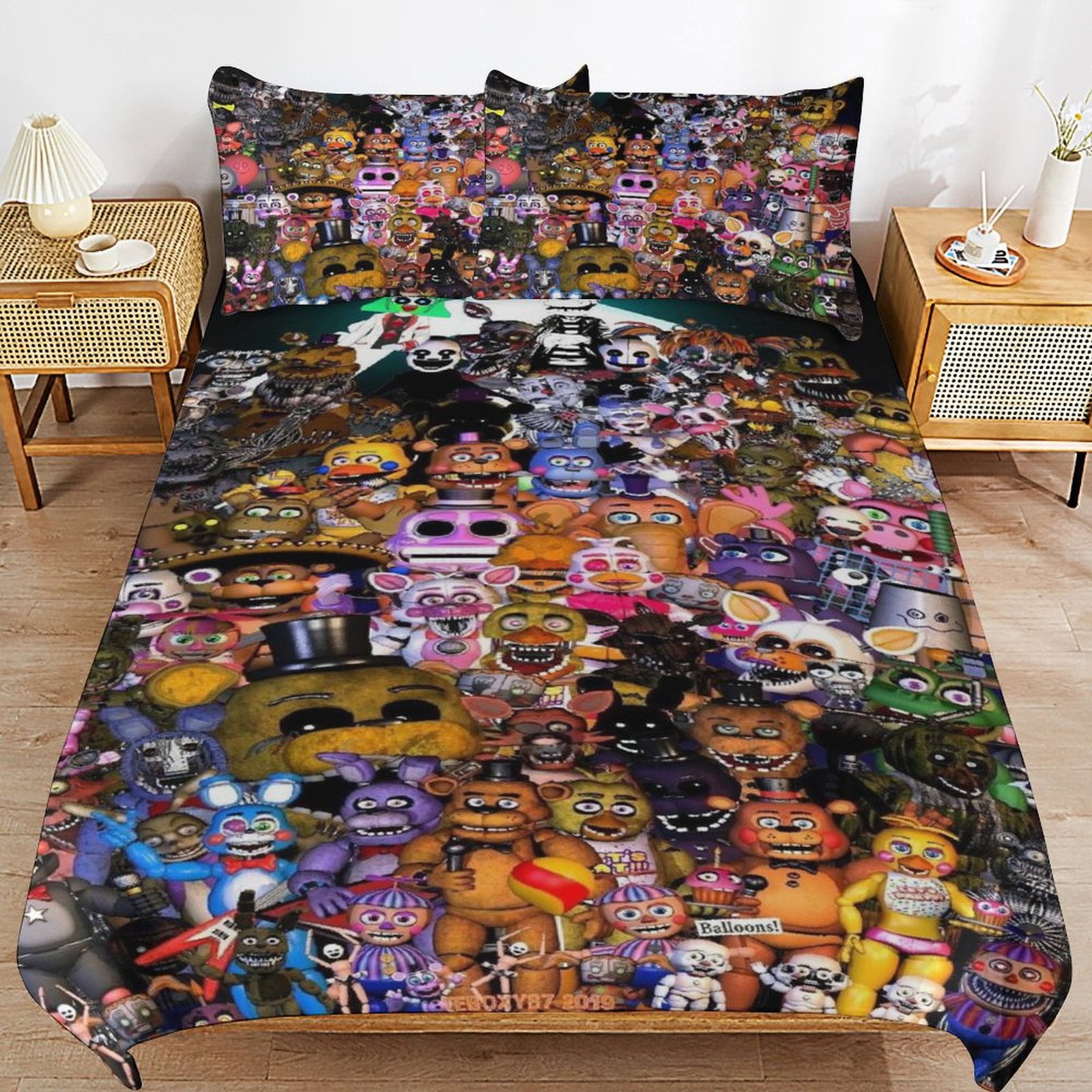 Five Nights at Freddy's FNAF Bed Duvet Cover Microfiber Bedding Sets 3D ...