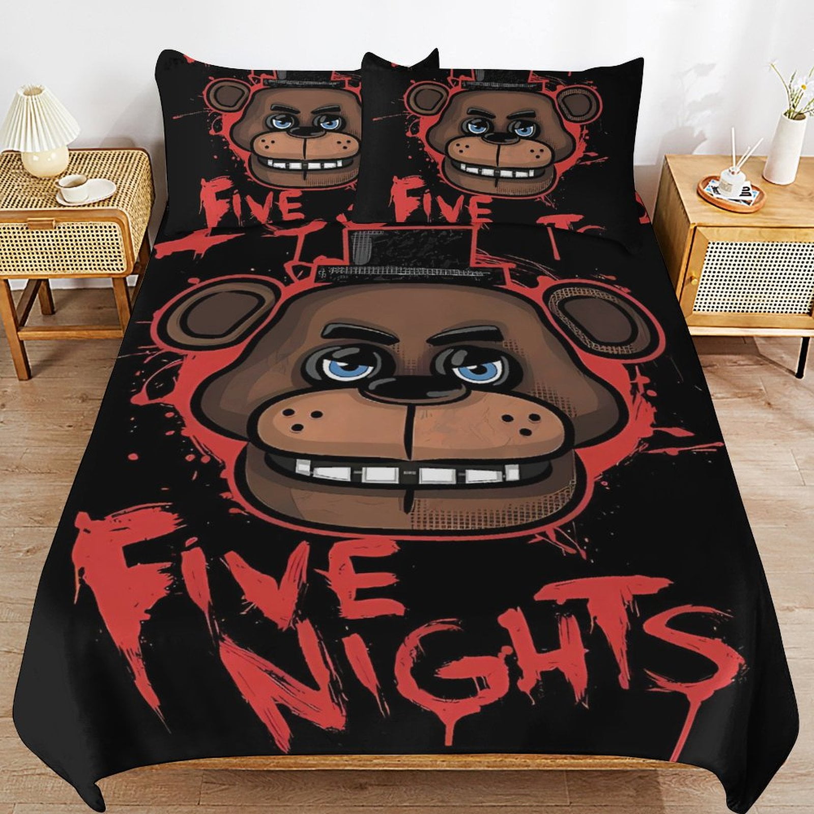 Five Nights at Freddy's FNAF Bed Duvet Cover Microfiber Bedding Sets 3D ...