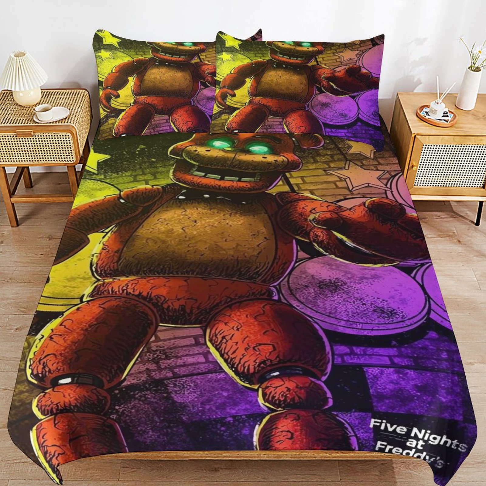 Five Nights at Freddy's FNAF Bed Duvet Cover Microfiber Bedding Sets 3D ...