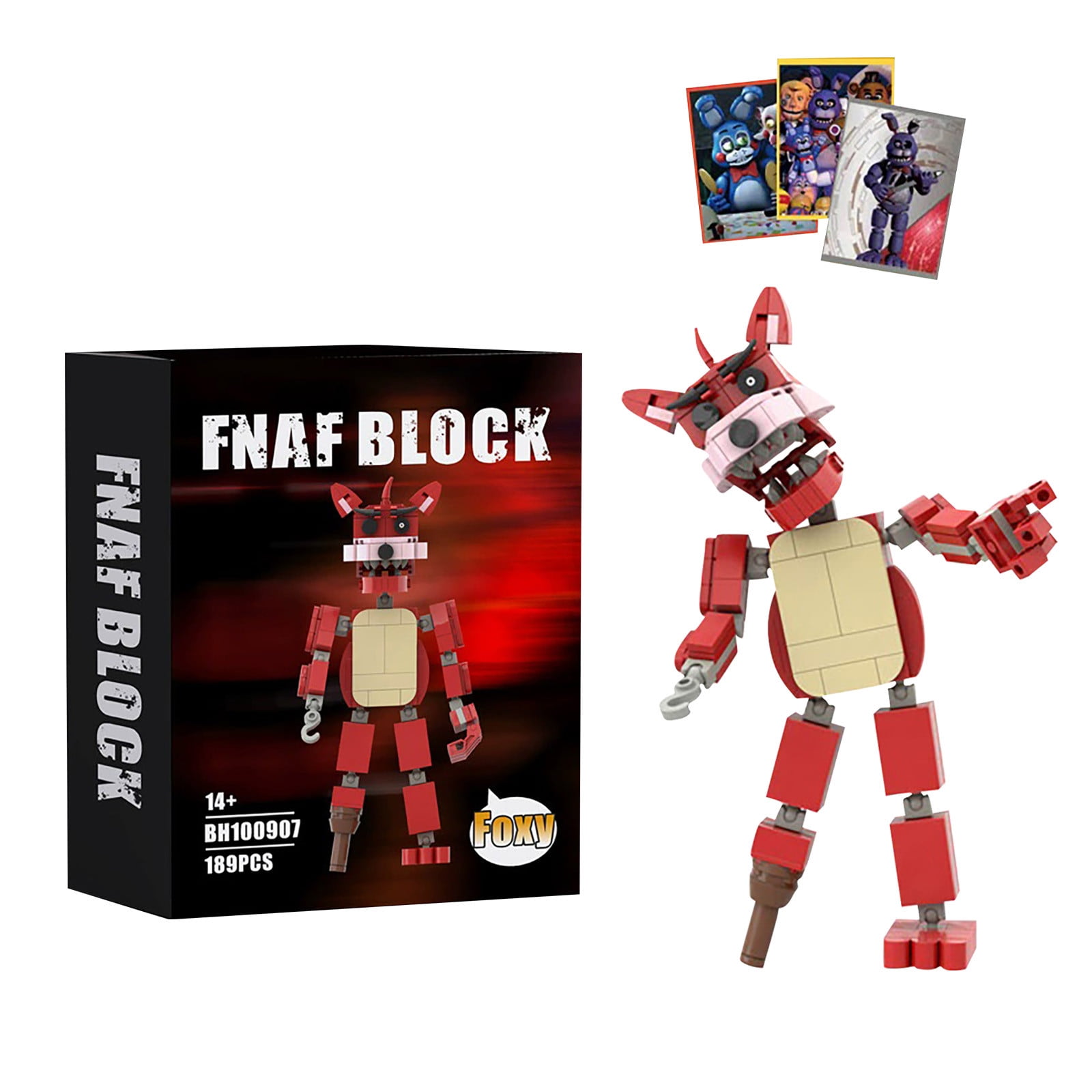 Five Nights At Freddy's Fnaf Foxy Building Block Toy Set - Horror Game ...