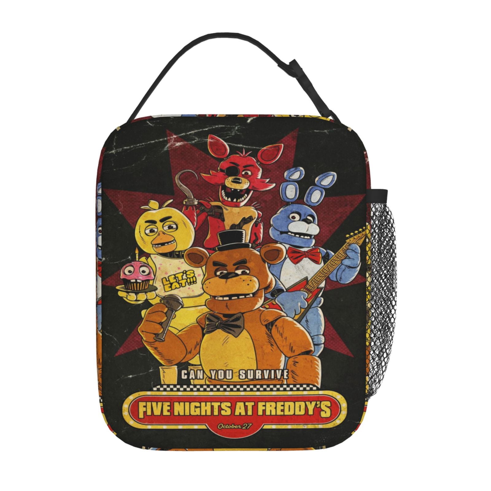 Five Nights At Fredd Lunch Bag Lunch Box Reusable Lightweight Fox Bear ...