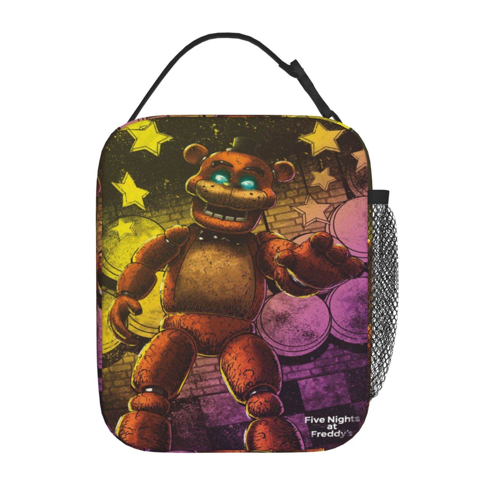 Five Nights At Fredd Lunch Bag Lunch Box Reusable Lightweight Fox Bear ...